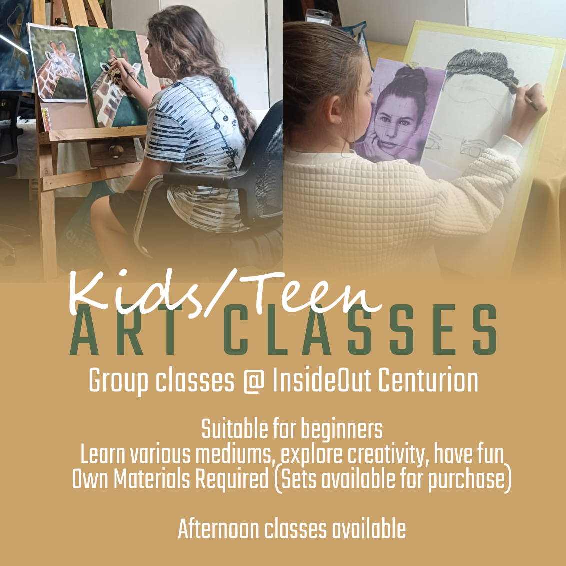 Kids/Teen Art Classes per month – Varuska Art